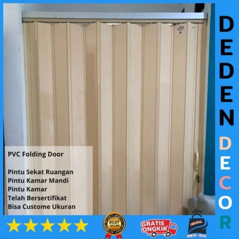 Promo Pvc Folding Door | Pintu Lipat Plastik Dan Kunci Diskon 23% Di ...