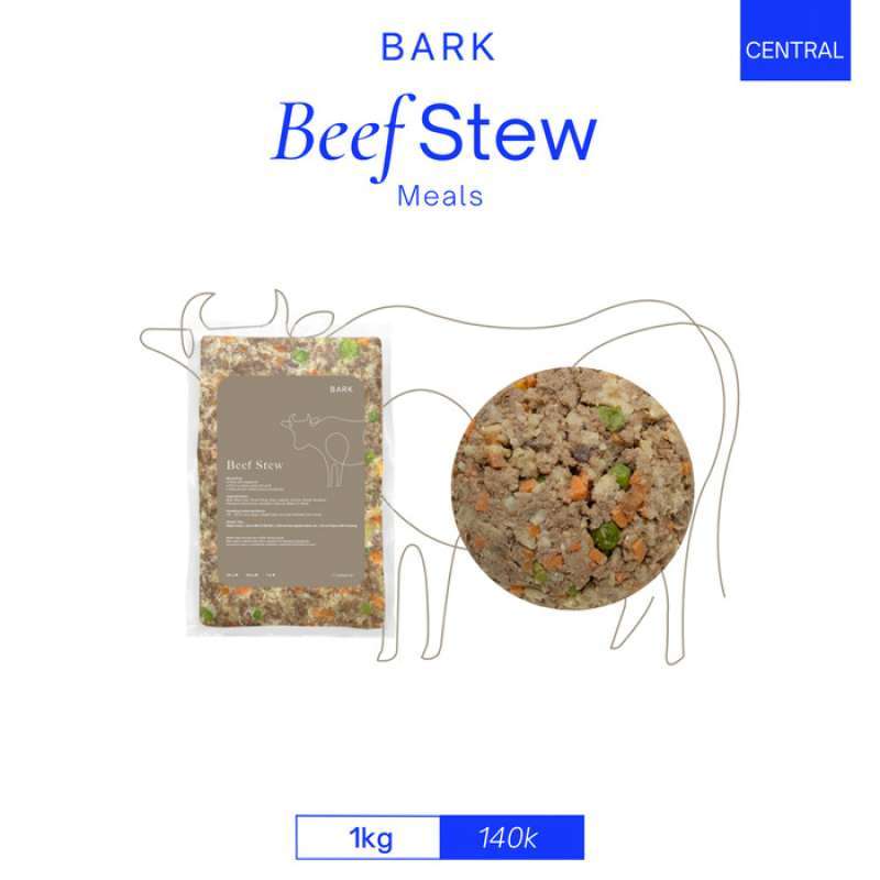 Promo BARK Cooked Dog Food - Beef Stew with Flaxseeds (1 KG) Diskon 23% ...