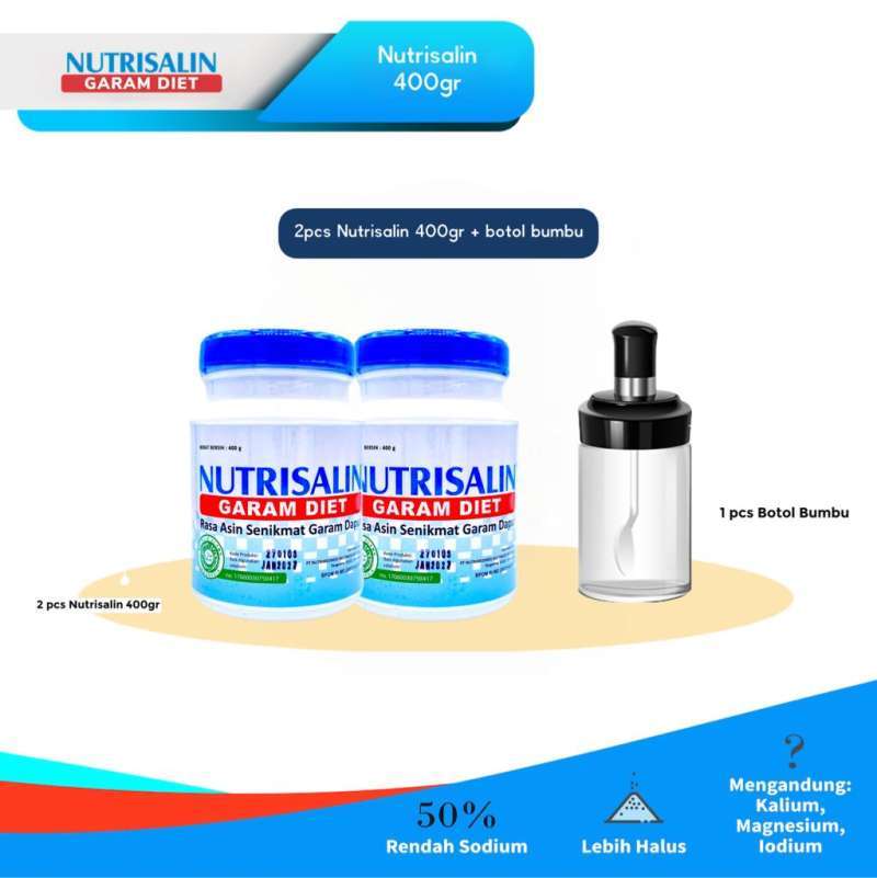 Jual Bundle 2pcs Nutrisalin 400 Gram Free Botol Bumbu Di Seller ...