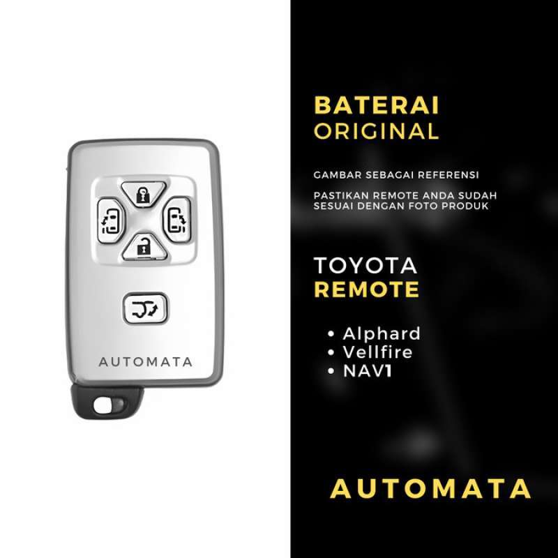 Promo Baterai Remote Kunci Toyota Alphard Vellfire Nav1 Original ...