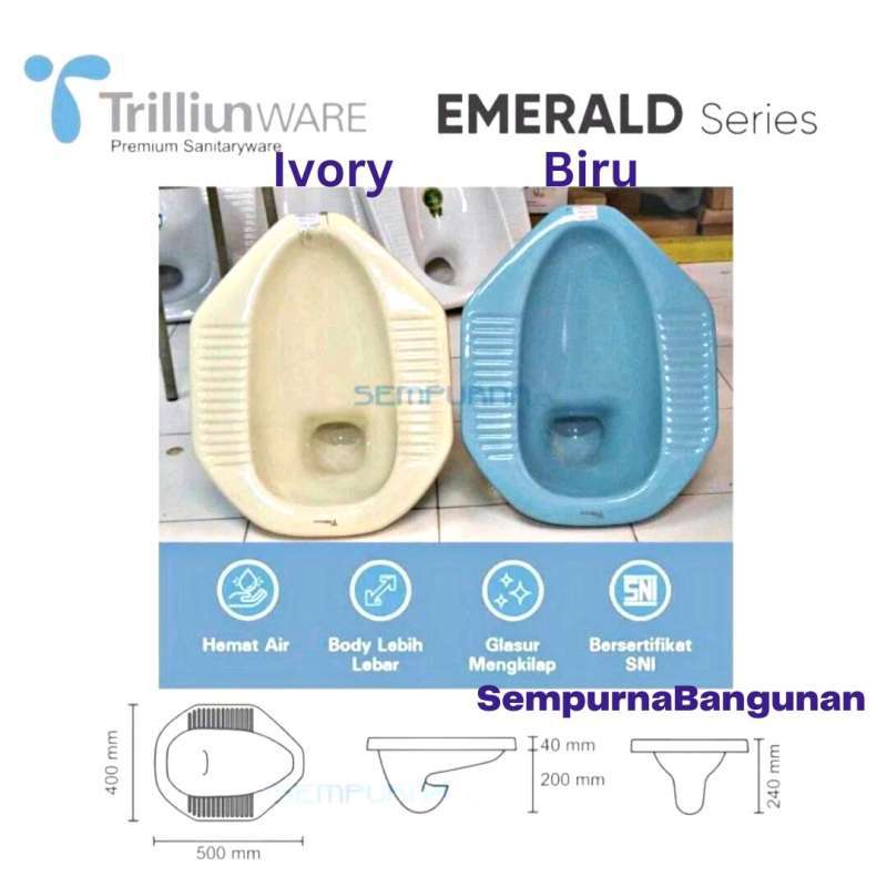 Jual Kloset closet closed jongkok Toto squatting toilet INA Trilliun ...