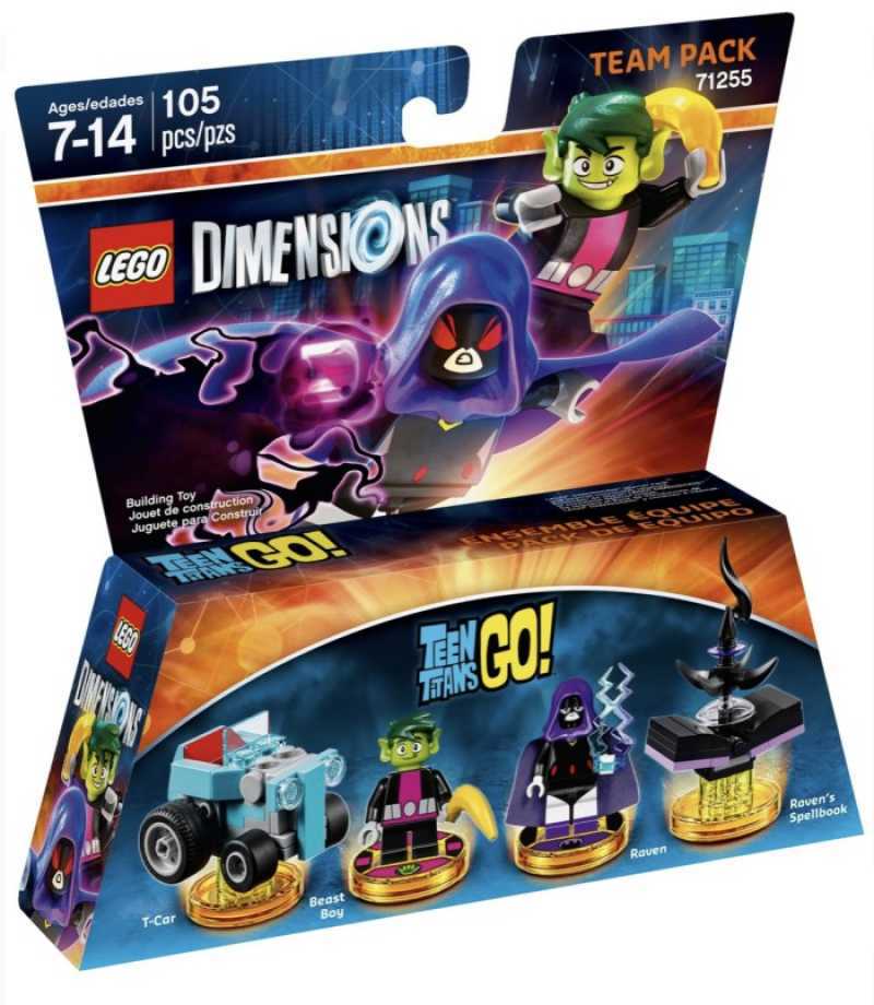 Promo Lego Dimensions 71255 Teen Titans Go Team Pack Raven Beast Boy ...