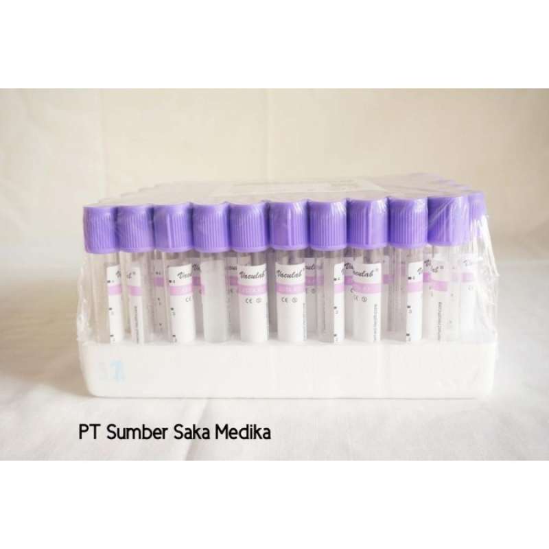 Promo Vaculab K3 Edta 3ml 3 Ml Sample Tabung Sampel Darah Antikoagulan ...