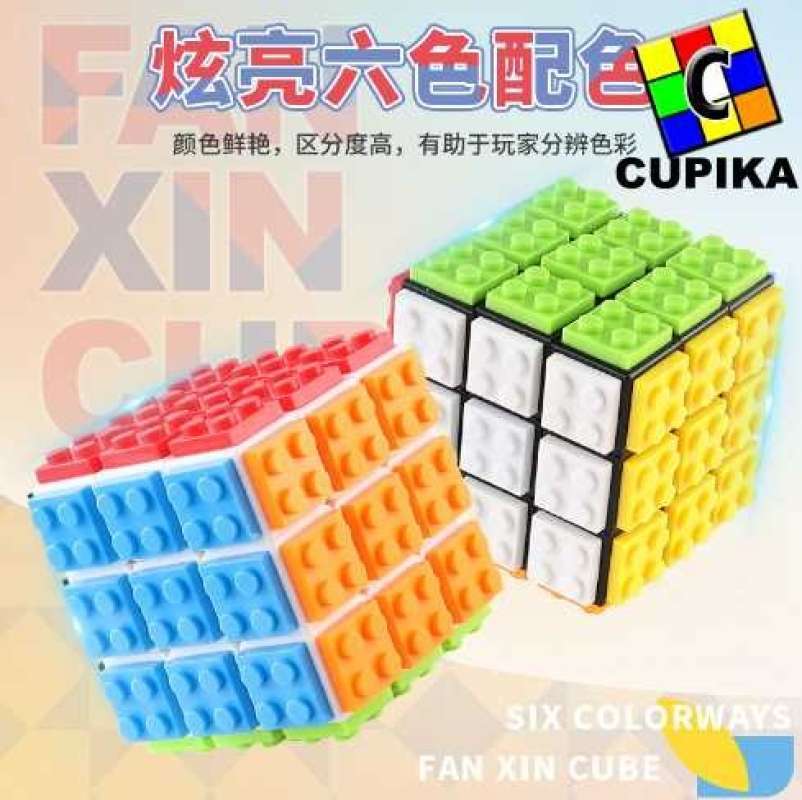 Promo Rubik 3x3 Fanxin Building Blocks Lego Cube 3x3 Ori Viral Diskon ...