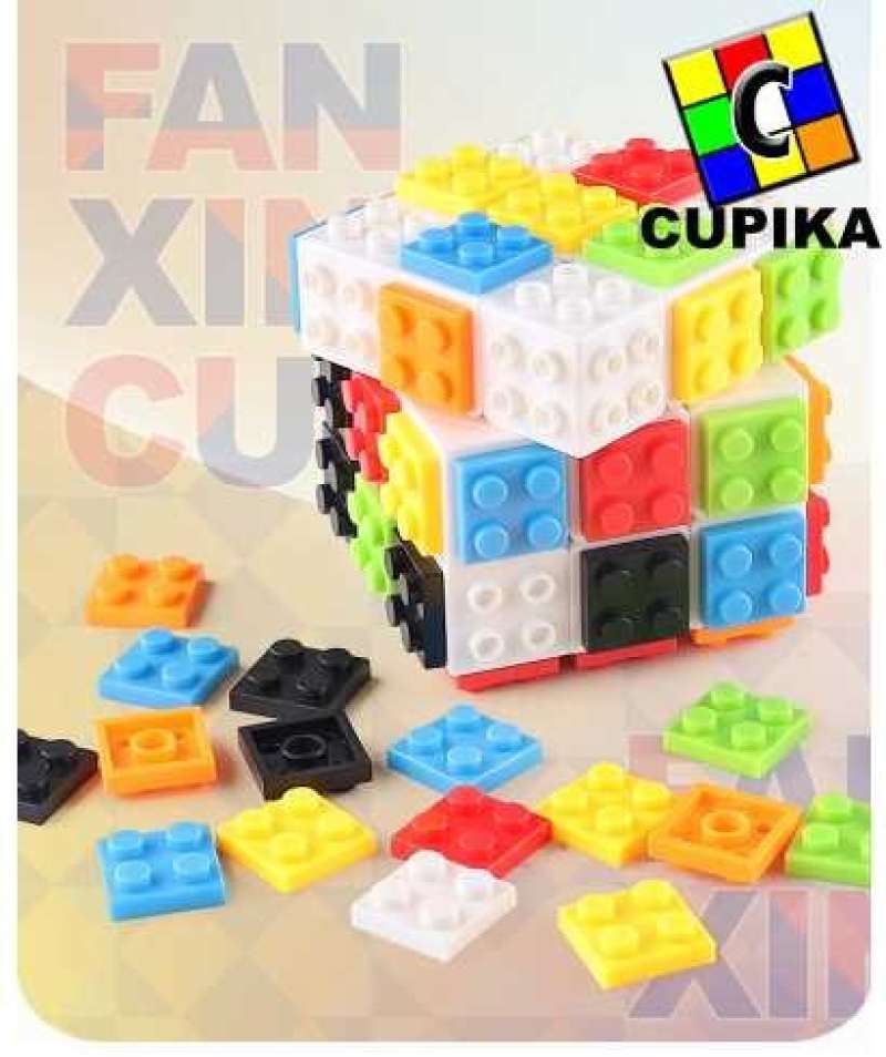 Promo Rubik 3x3 Fanxin Building Blocks Lego Cube 3x3 Ori Viral Diskon ...