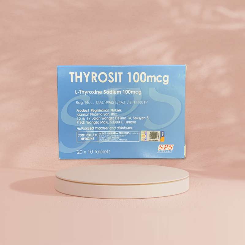Jual Thyrosit 100 Mcg L Thyroxine Sodium 100 Mcg 200 Tablets Di Seller Healthy Mart - Healthy ...