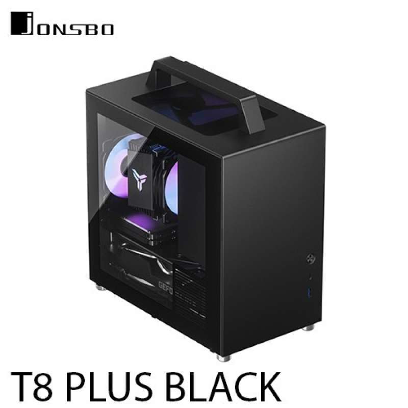 Promo Casing Jonsbo T8 Plus Black - Mini Itx - Black Diskon 23% Di ...