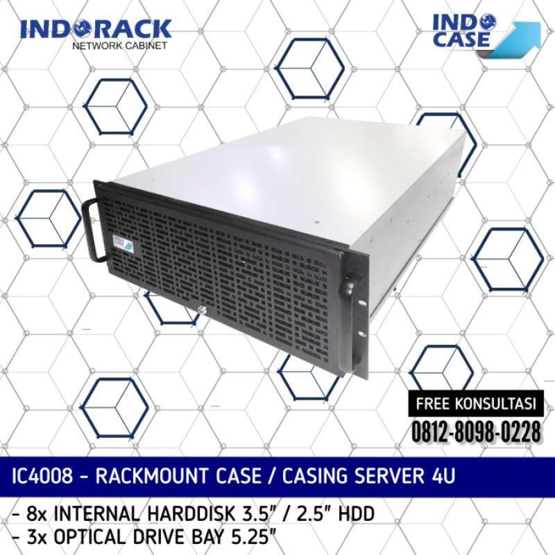 Promo Rackmount Case 4U 10 Bay Hdd Sata 2 Bay Internal Casing Server ...