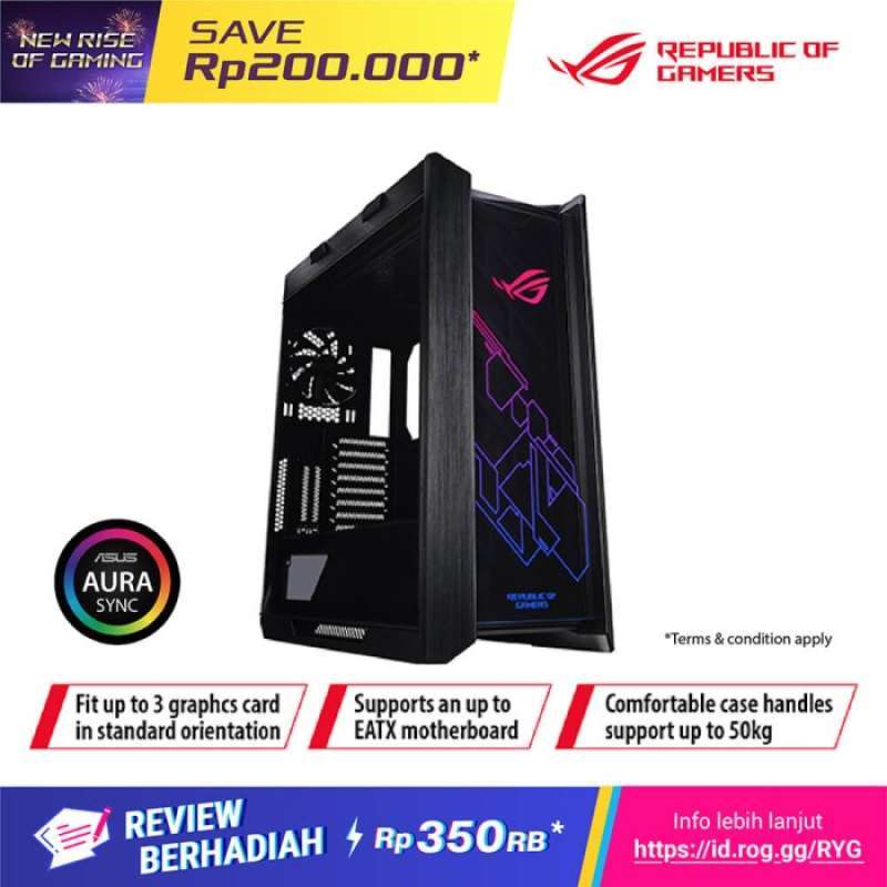 Promo Asus Rog Strix Helios Rgb Atx Eatx Mid Tower Gaming Case Aura Sync Diskon Di Seller