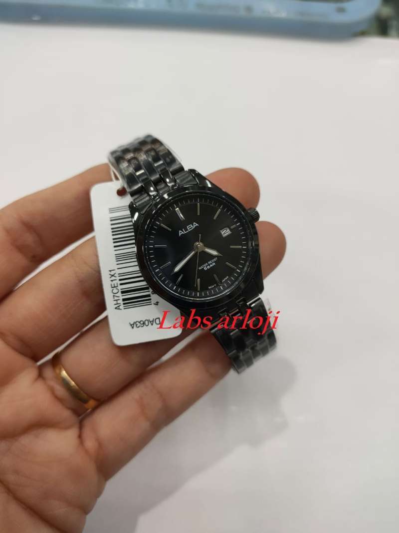 Promo Jam Tangan Alba Ladies Ah7ce1 Ah7ce1x1 Full Black Original ...