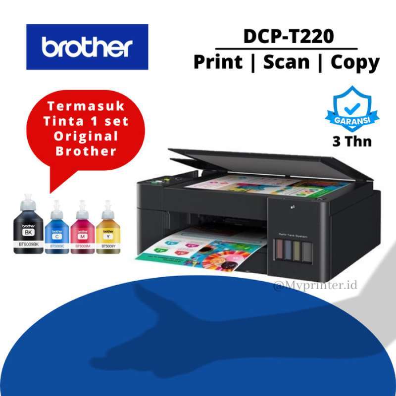 Promo Brother DCP-T220 Ink Tank Printer Print-Scan- Diskon 23% di ...