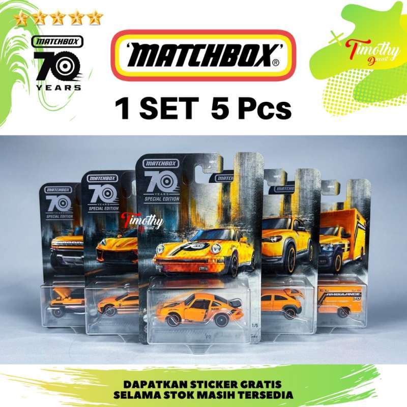 Jual Matchbox Moving Parts 70Th Anniversary Set Isi 5Pcs Porsche Hummer ...