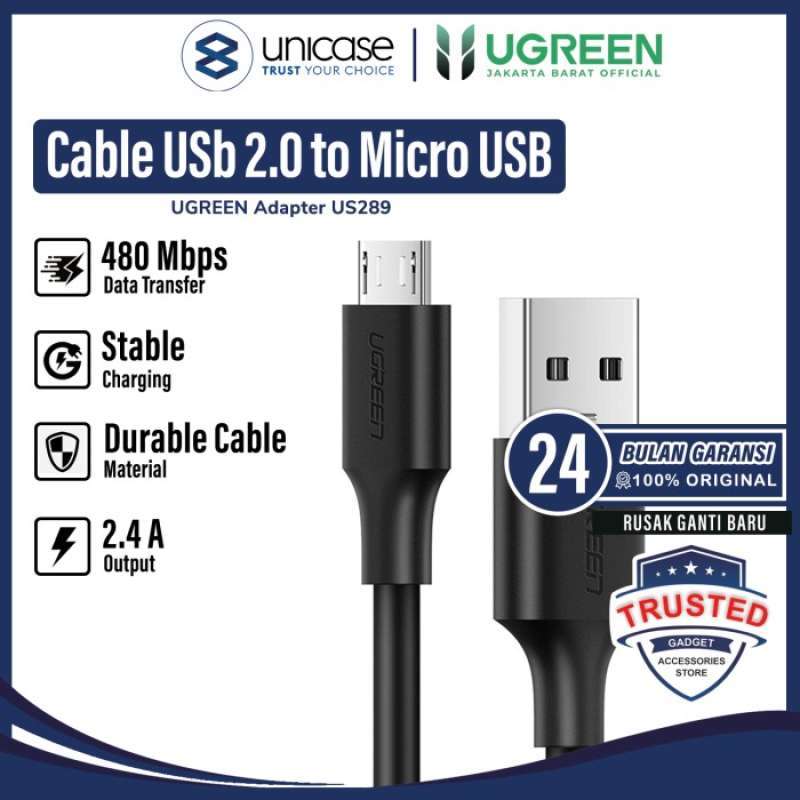 Promo Cable Data Usb 2.0 To Micro Usb Ugreen Qc 3.0 Fast Charging Kabel ...