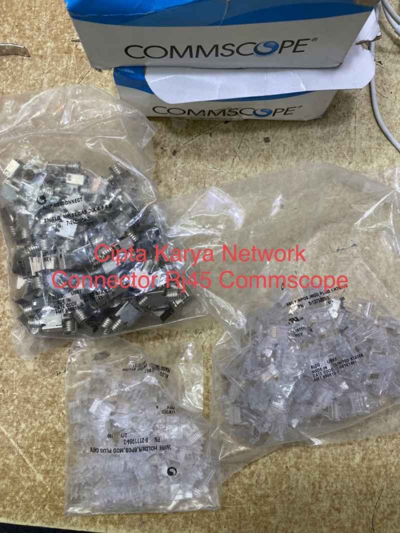 Promo Connector Rj45 Commscope Amp Cat6 Conector Cat 6 Original 1Pack ...
