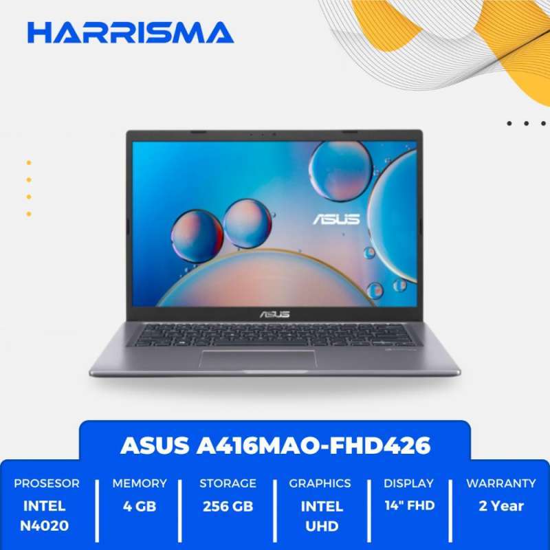 Promo Asus A416mao-fhd426 Intel N4020/4gb/ssd 256gb/14”fhd/win 11+ohs/2 ...