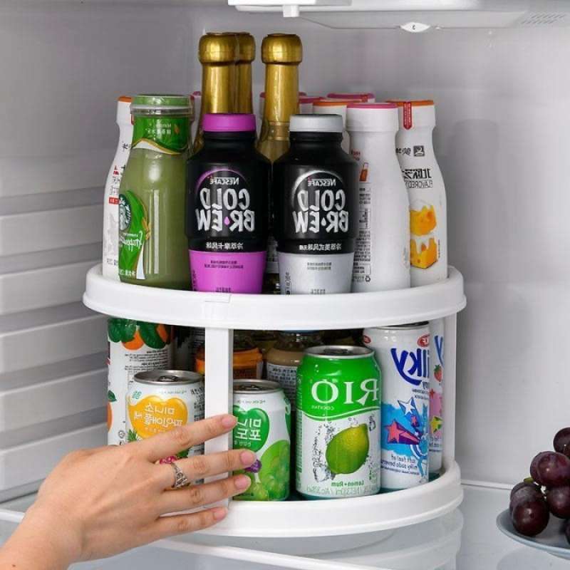 Jual Rak Tempat Botol Bumbu Dapur Tingkat Model Putar 2 Layer Serbaguna ...