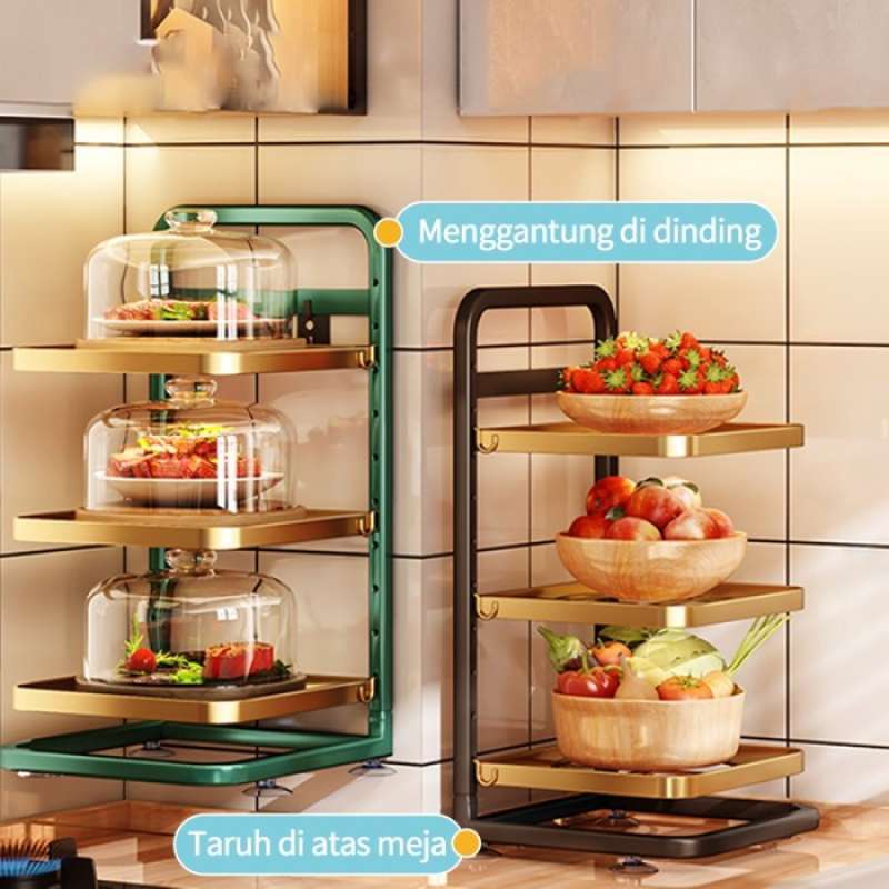 Jual Rak Panci Teflon 4 5 Tingkat Tempat Peralatan Masak Bawah Wastafel ...