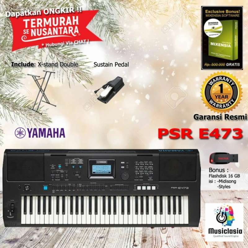 Promo Yamaha PSR E473 Keyboard / E 473 / E-473 / PSRE473 / PSRE Xst Sustain Diskon 33% di Seller ...