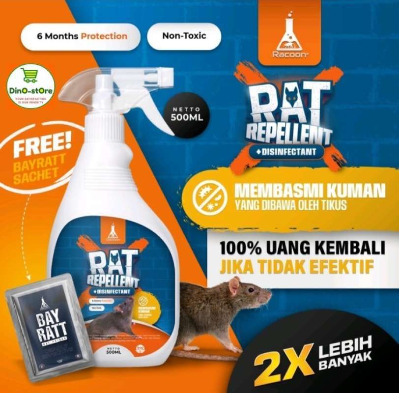 Promo Rat Repellent Pengusir Anti Tikus Spray 250Ml Free Racun Bay Ratt ...