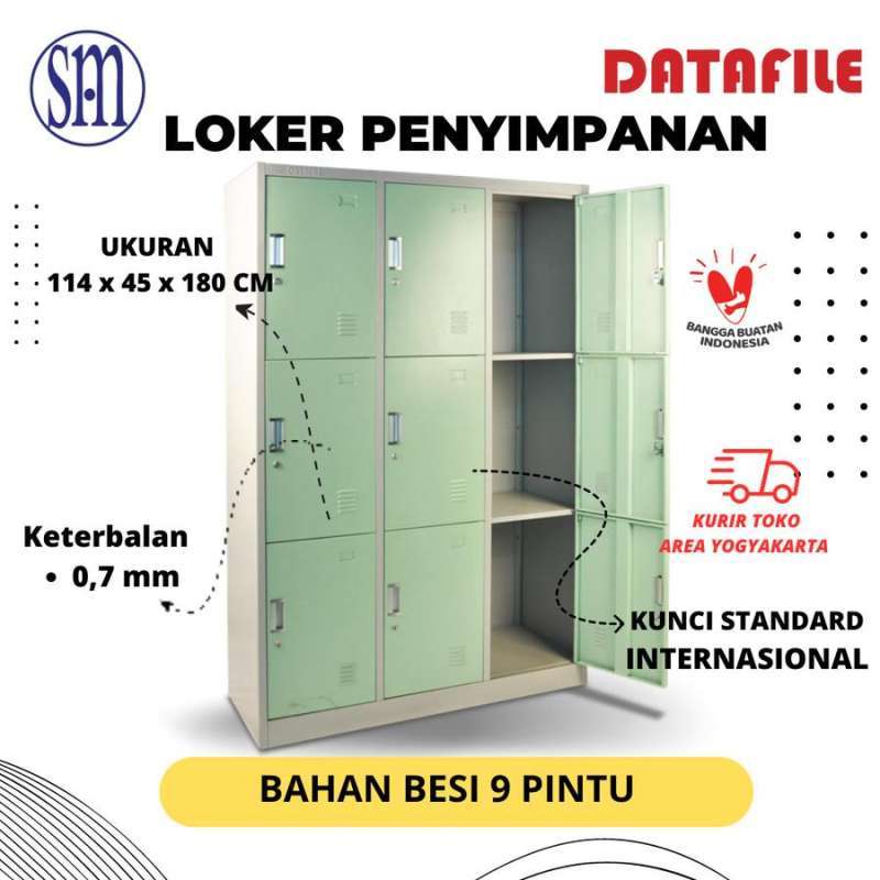 Jual Lemari Loker Besi 9 Pintu DATAFILE - Rakit di Seller SINAR ABADI ...