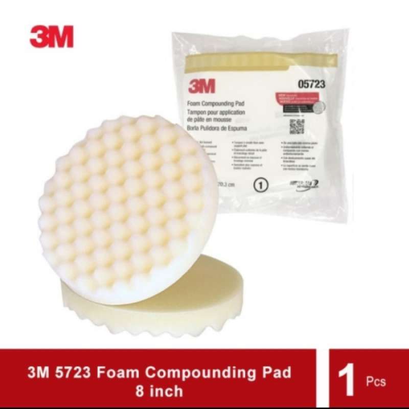 Promo 3M 5723 Foam Polishing 8 Putih Busa Poles Mobil 3M Pad Poles Spon ...