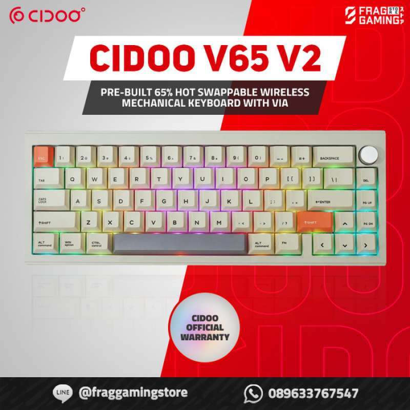 Promo Vortex Series GT65 X Cidoo Alumunium CNC Wireless Mechanical ...