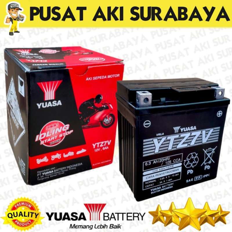 Promo Produk Asli Yuasa Ytz7V 12 Volt 6 Amper Accu Motor Lexi Levi Lx 150 Diskon 23% di Seller ...
