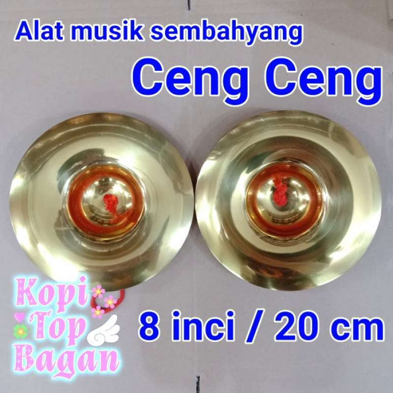 Promo Alat musik sembahyang vihara kuil Ceng Ceng kuningan 8 in ( 20 cm ...