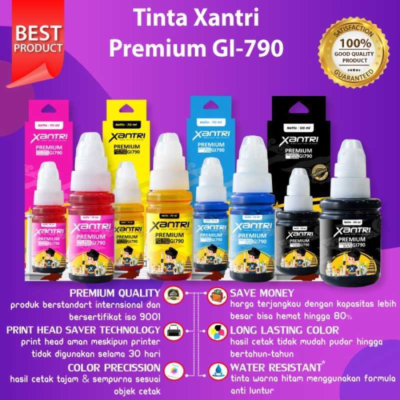 Promo 1 Set Tinta Gi790 790 Refill Canon G1010 G2010 G3010 G4010 G1000 ...