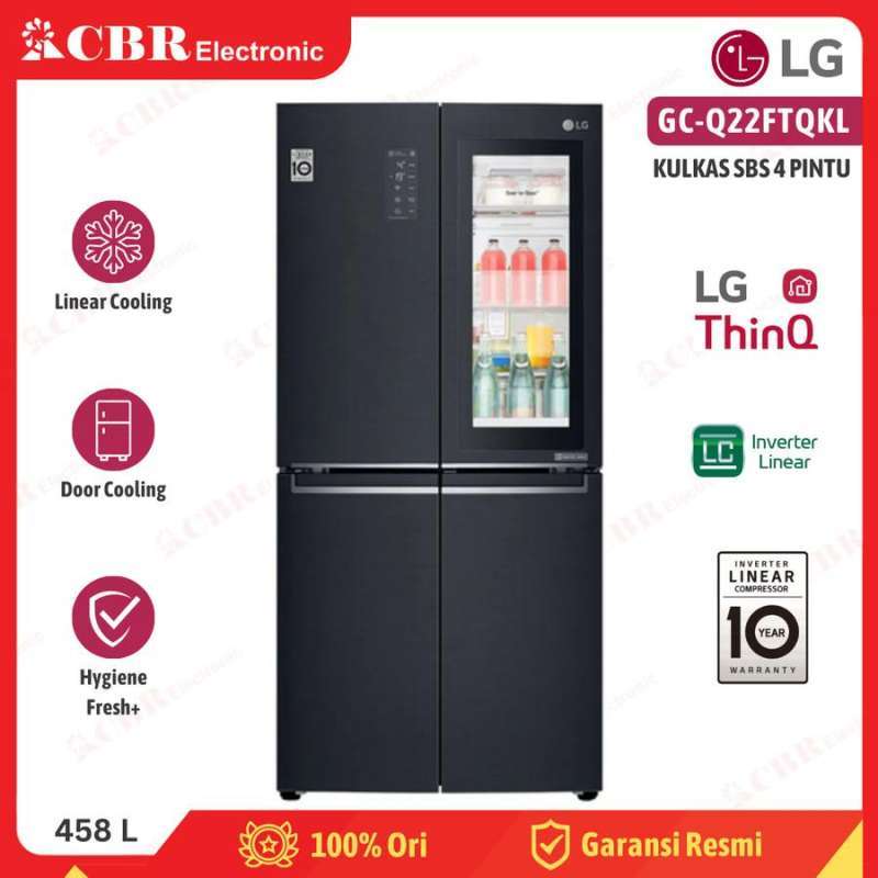 Jual Kulkas Lg Side By Side 4 Pintu Gc-q22ftqkl (458 L / Inverter) Di Seller Cbr Elektronik ...