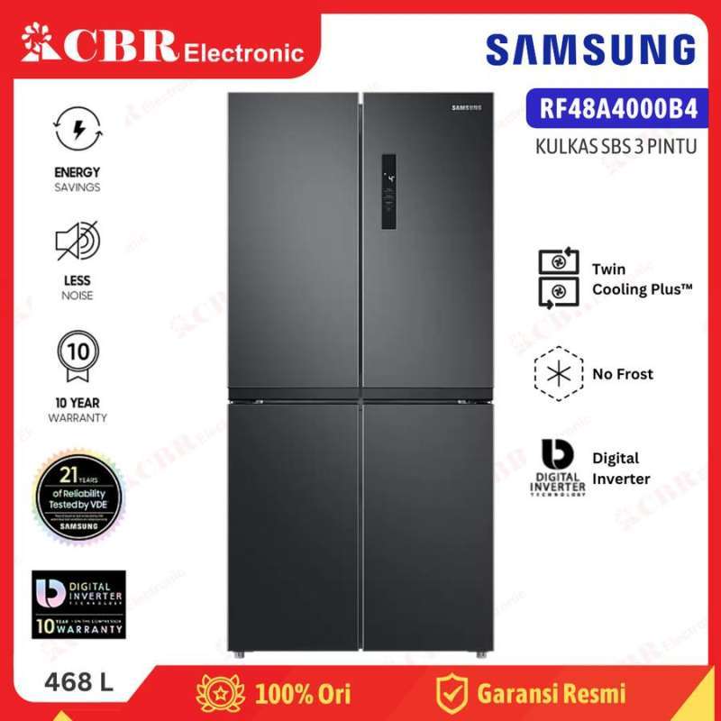 Jual Kulkas SAMSUNG SIDE BY SIDE 4 Pintu 468L / RF48A4000B4 (Inverter ...