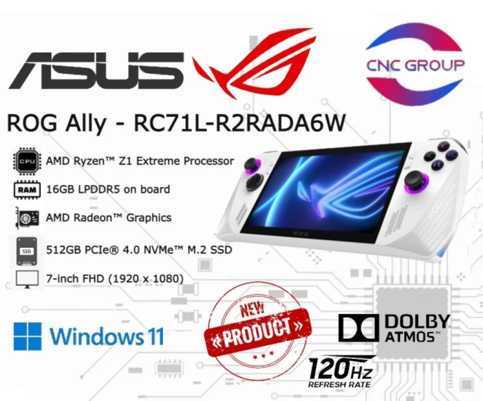 Jual ASUS ROG Ally - RC71L-R2RADA6W GARANSI RESMI ASUS di Seller Laris ...