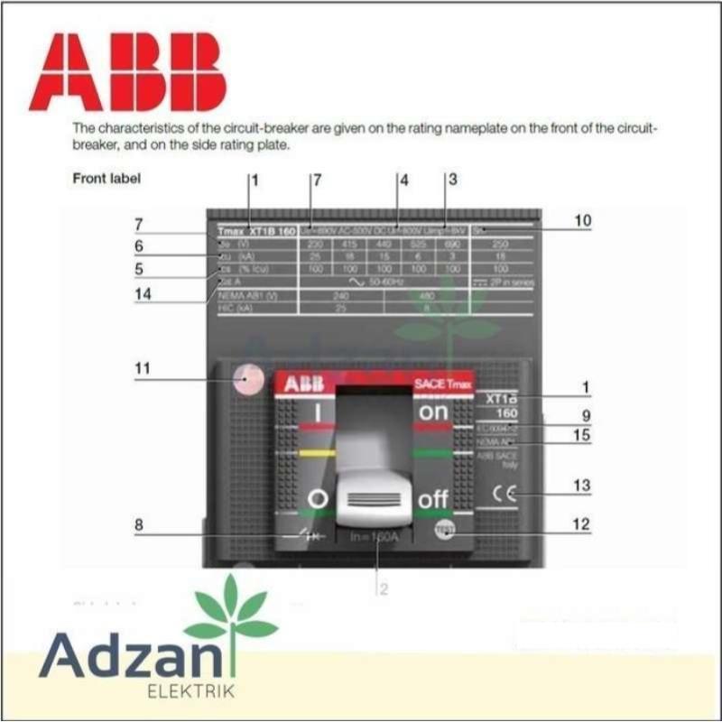 Jual [abb] Mccb 3p 100a 36ka Xt1n 160 Tmd 1sda067416r1 Di Seller Adzani Elektrik Official Store ...