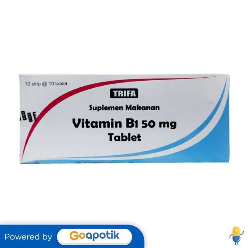 Jual Trifa Vitamin B1 Trifa 50 mg Strip /10 tablet - suplementasi ...