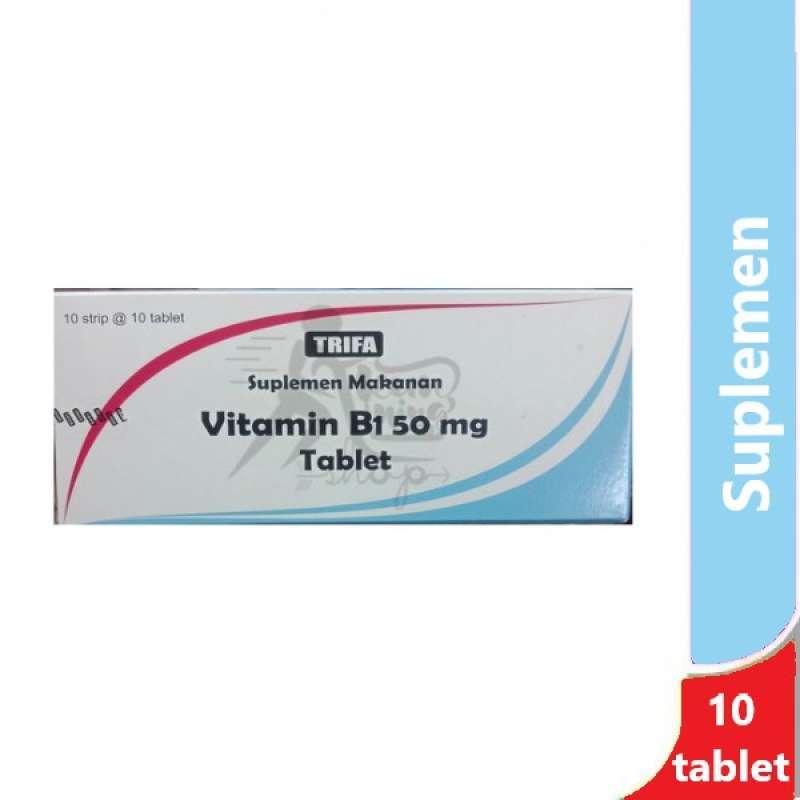 Jual Trifa Vitamin B1 Trifa 50 mg Strip /10 tablet - suplementasi ...