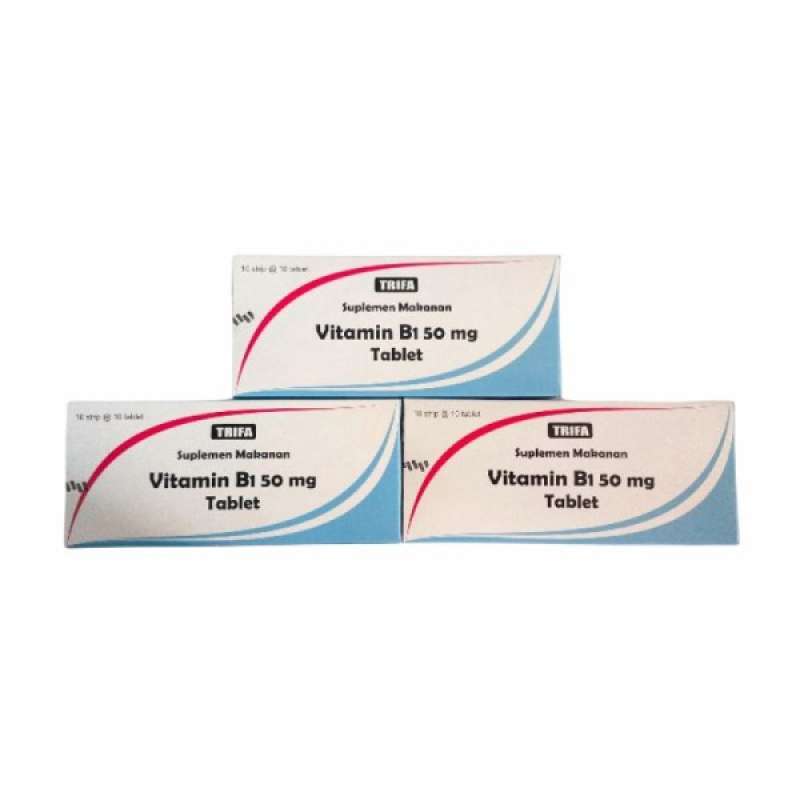 Jual Trifa Vitamin B1 Trifa 50 mg Strip /10 tablet - suplementasi ...