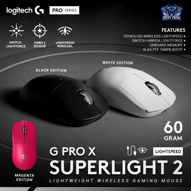 Jual Logitech G Pro X Superlight 2 Lightweight Wireless Gaming Mouse di ...
