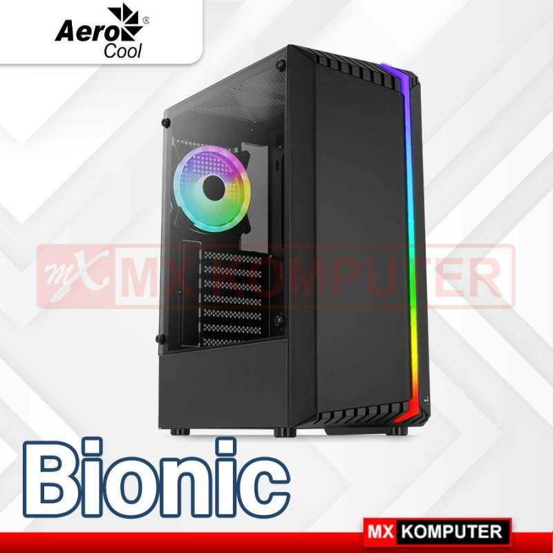 Jual Casing Aerocool Bionic V1 RGB - MID TOWER CASING PC BIONIC di Seller MX Komputer - MX ...