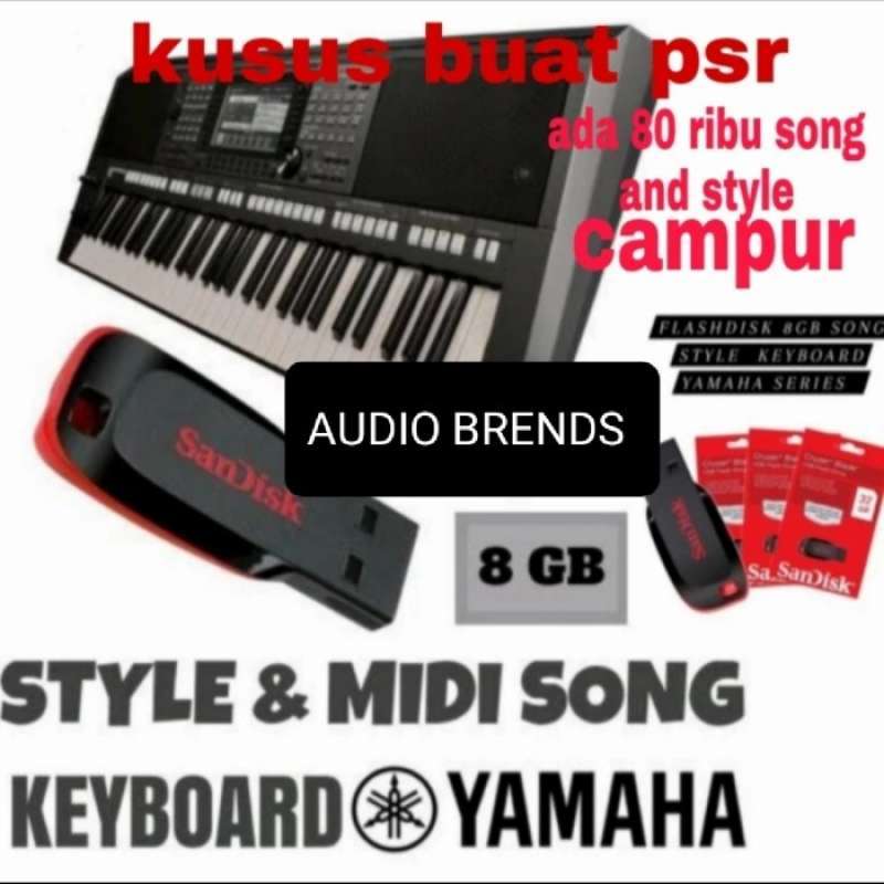 Jual FLASHDISK USB LAGU KEYBOARD SONG DAN STYLE YAMAHA ALL TIPE PSR ...