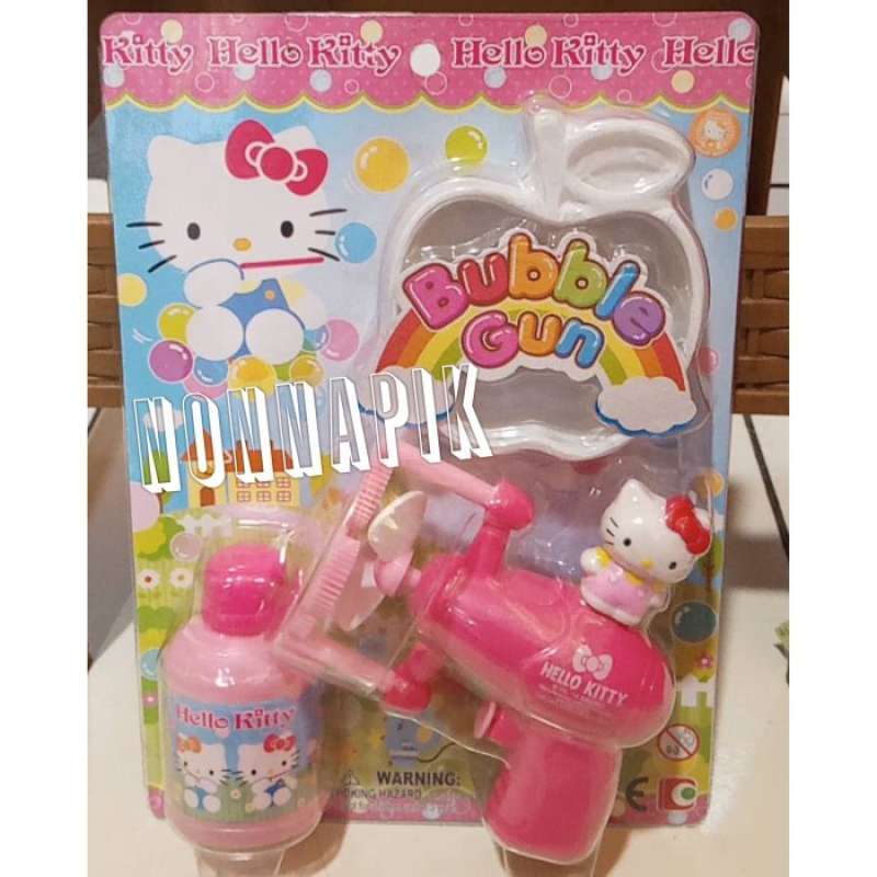 Promo Hello Kitty Bubble Gun Mainan Anak Pistol Bubble Balon Sanrio ...