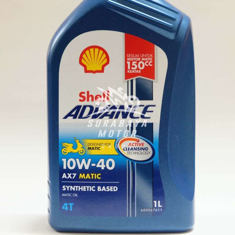 Jual Oli Shell Ax7 Matic 1l Advance 1000ml 1 Liter Sepeda Motor Nmax ...