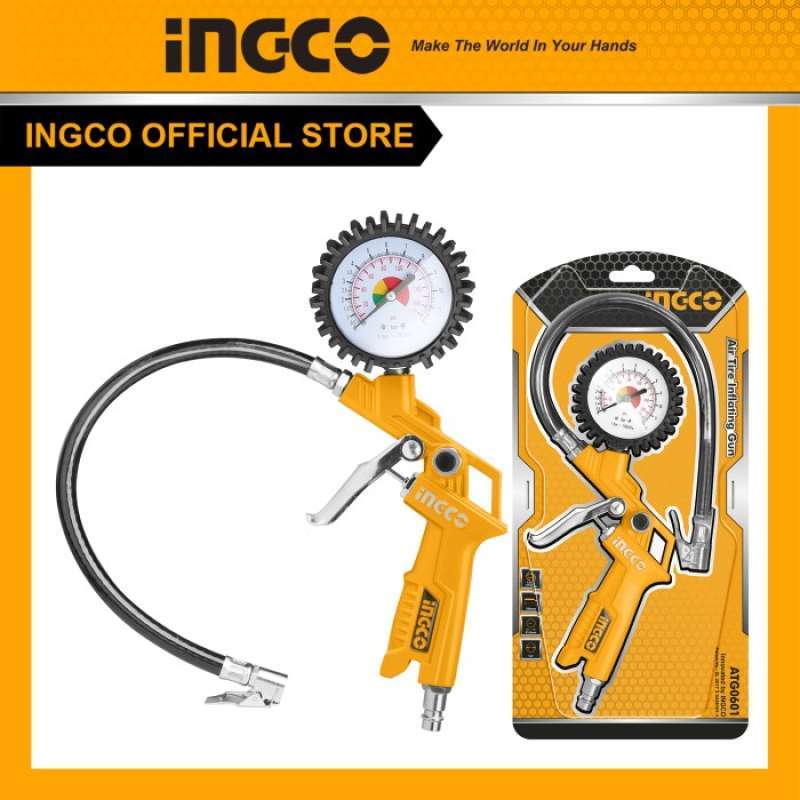 Jual ALAT ISI ANGIN 3 FUNGSI DENGAN ALAT UKUR TEKANAN BAN INGCO ATG0601 ...