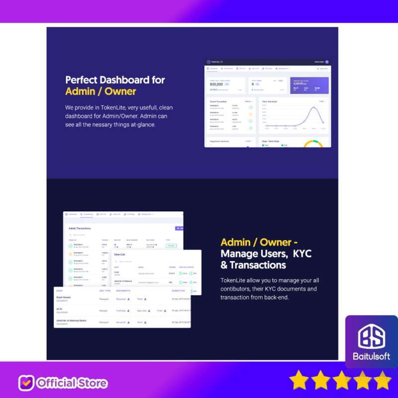 Promo Source Code Aplikasi Tokenlite - Ico / Sto Token Sale Management Dashboard - Ico Admin ...