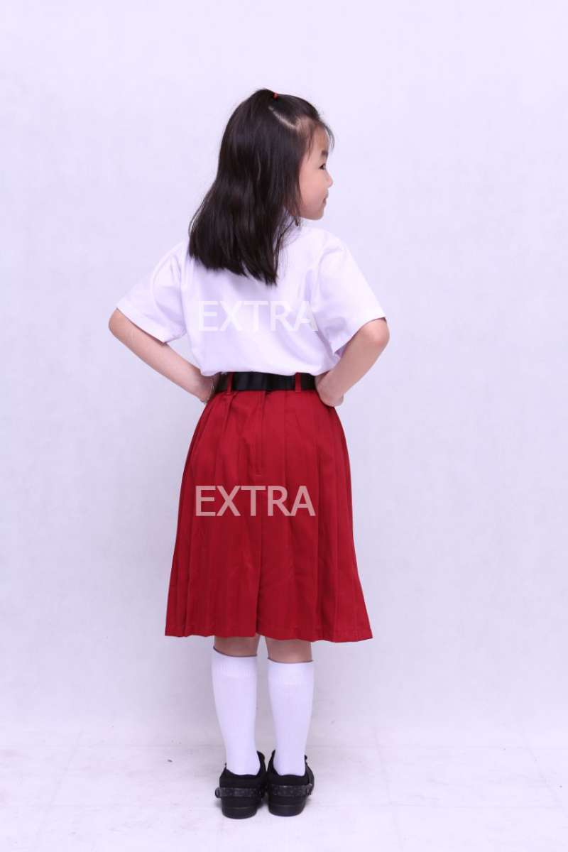 Jual Extra Seragam Sekolah - Rok Sd Merah Lipat Pendek Di Seller Empat Lima - Darat Sekip, Kota ...