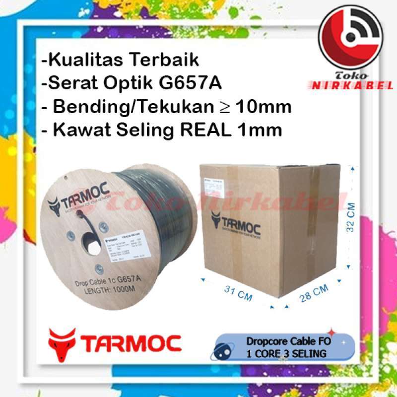 Promo Kabel Fiber Optic Drop Core 1 Core SM/Cable FO Drop Core SM 1 ...
