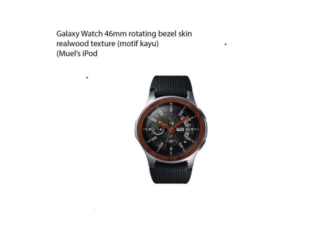 Jual Samsung Galaxy Watch 46mm Rotating Bezel Skin Realwood Texture ...