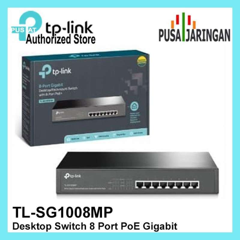 Promo Tplink Tl-sg1008mp 8-port Poe+ Gigabit Desktop Rackmount Switch ...