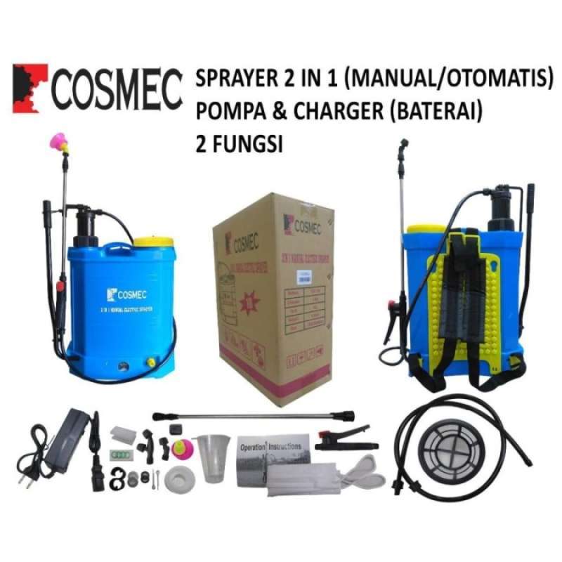 Jual ALAT SEMPROT HAMA ELECTRIC SPRAYER 16 LITER 2IN1 BATTERY DAN ...