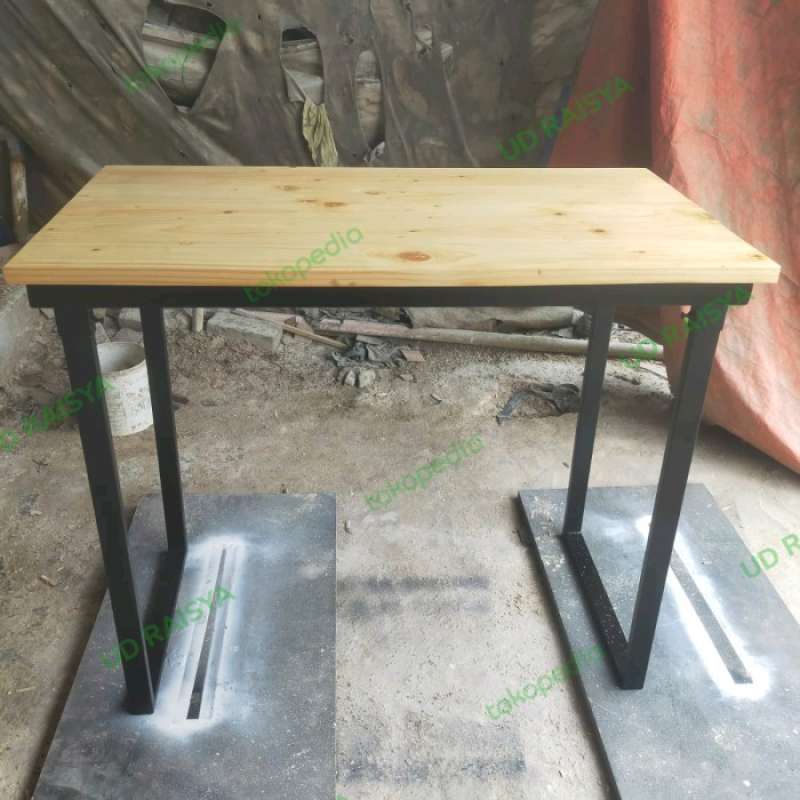 Promo Meja Kerja Meja Belajar Meja Makan Kaki Besi Holo 2x4 Minimalis ...