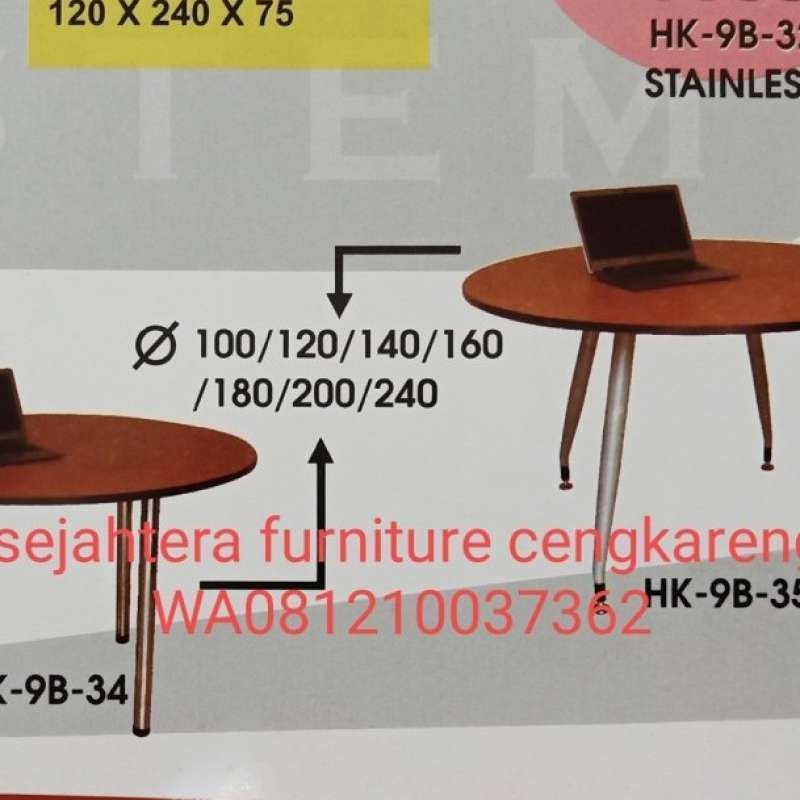 Promo Meja Meeting Bundar Meja Rapat Serbaguna Meja Makan Meja Kantor ...